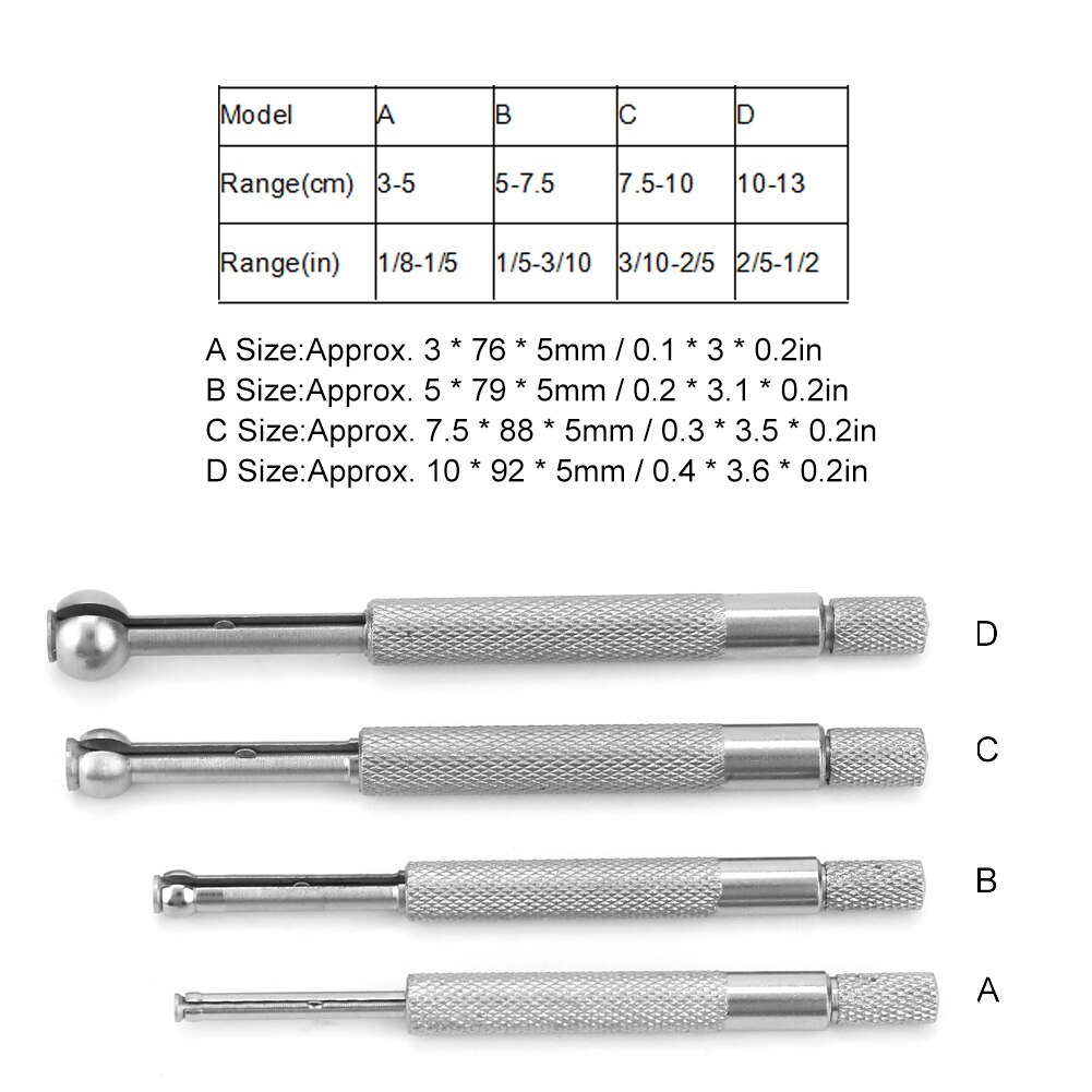4Pcs Telescopic Small Hole Bore Gauge Set Full Bal... – Grandado