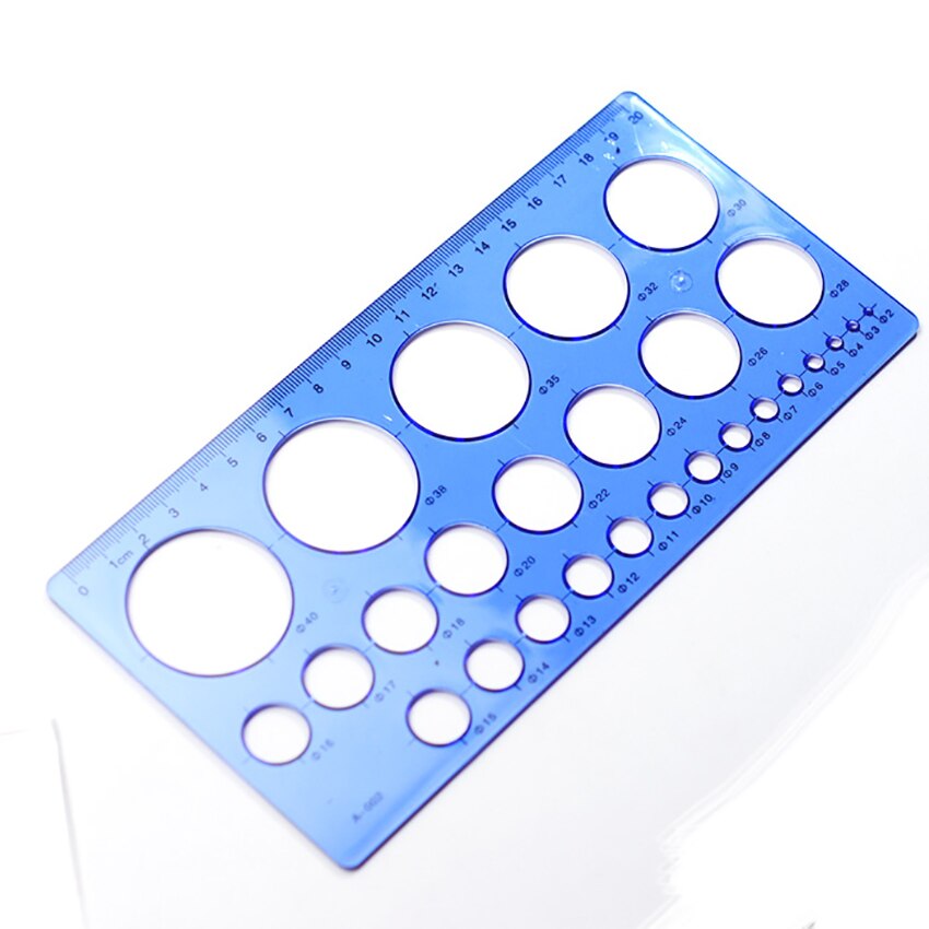 Plastic Circle Template Measuring Templates Ruler ... – Vicedeal