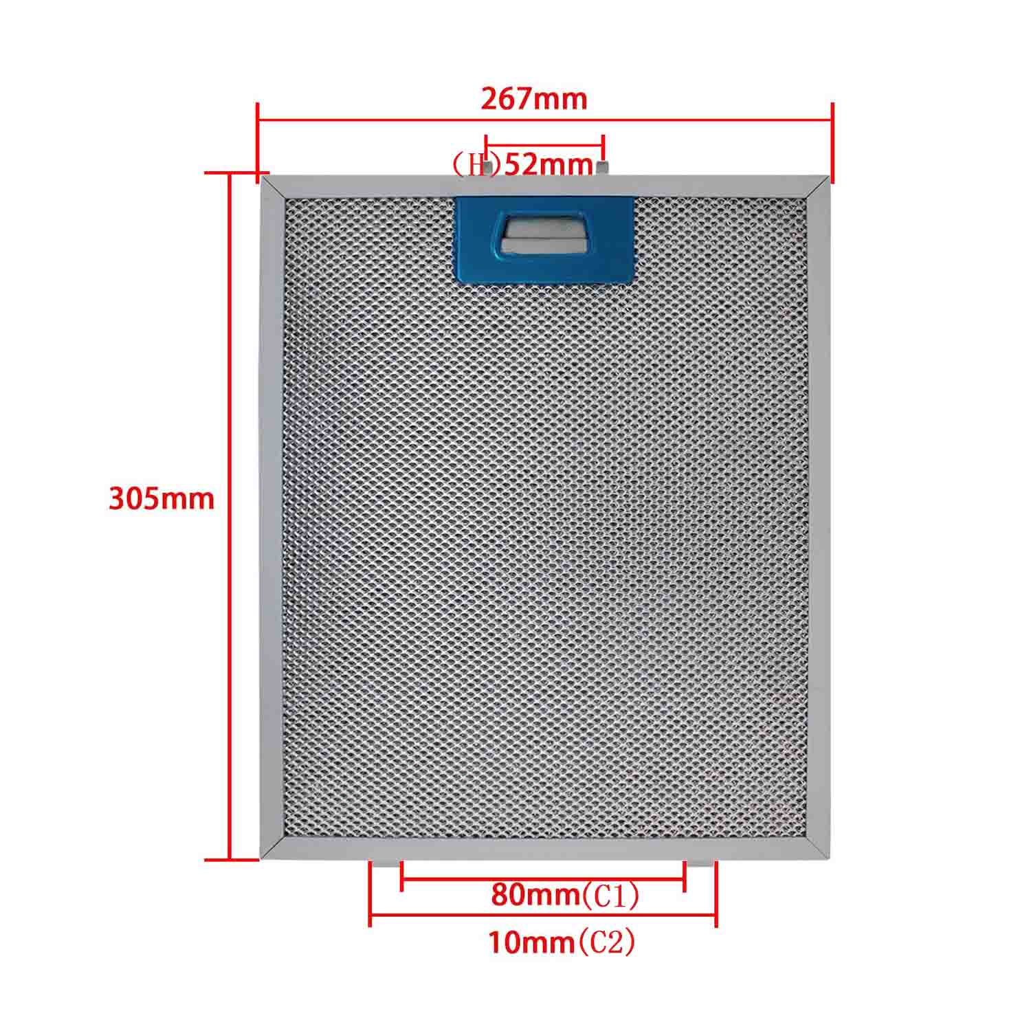 Metal Grease Filter 267X305 C1 8cm C2 10cm H 5.2cm... – Grandado