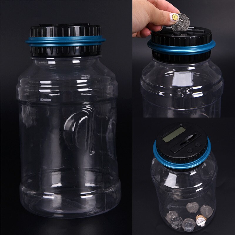 1X Electronic LCD Counting Coin Saving Pot Money B... – Grandado