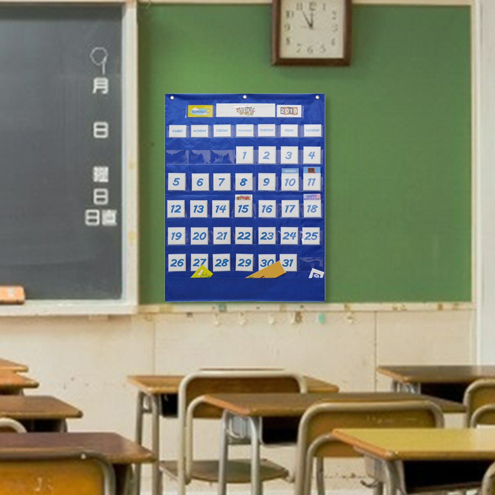 1 Set Preschool Learning Calendar Chart Wall or Fr... – Grandado