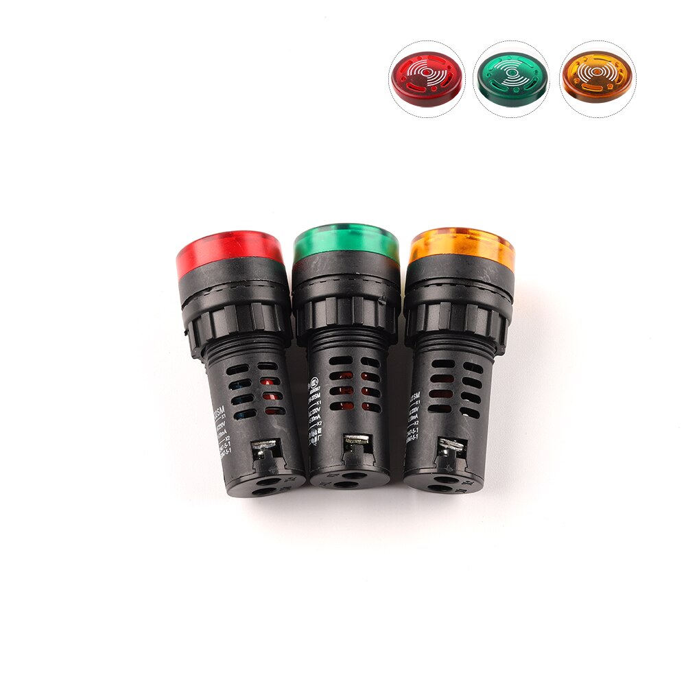 1PCS AD16-22SM 12V 24V 110V 220V 380V 22mm Flash S... – Vicedeal