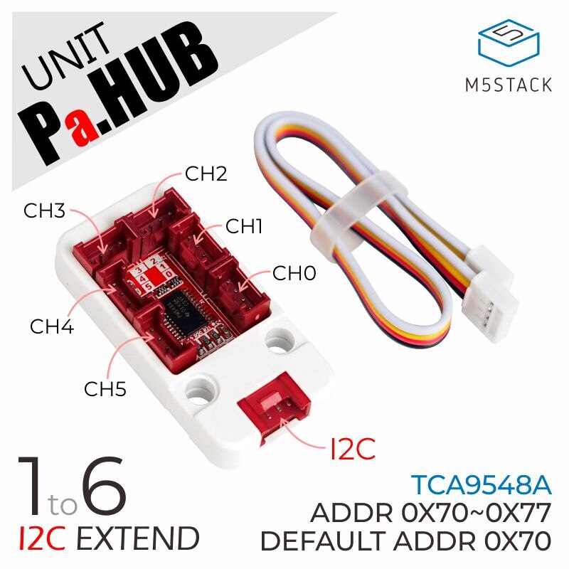 M5Stack Officiële I2C Hub 1 Tot 6 Uitbreiding Grov... – Vicedeal