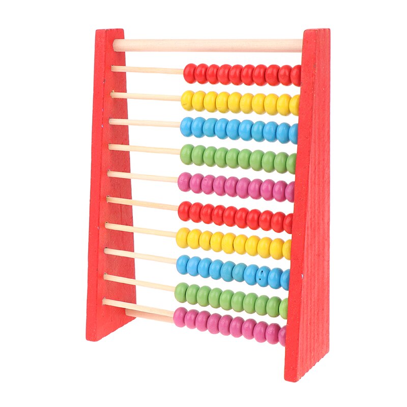 Montessori Math Wooden Abacus Children Early Math Learning Toy Numbers ...