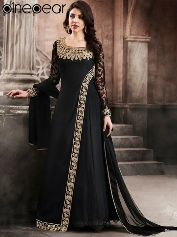 Pinepear ramadan spets muslimsk set abaya marockan... – Vicedeal