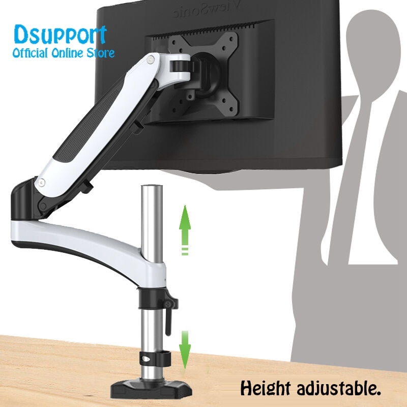 Aluminum Alloy Gas Spring Full Motion Desktop 15-2... – Grandado