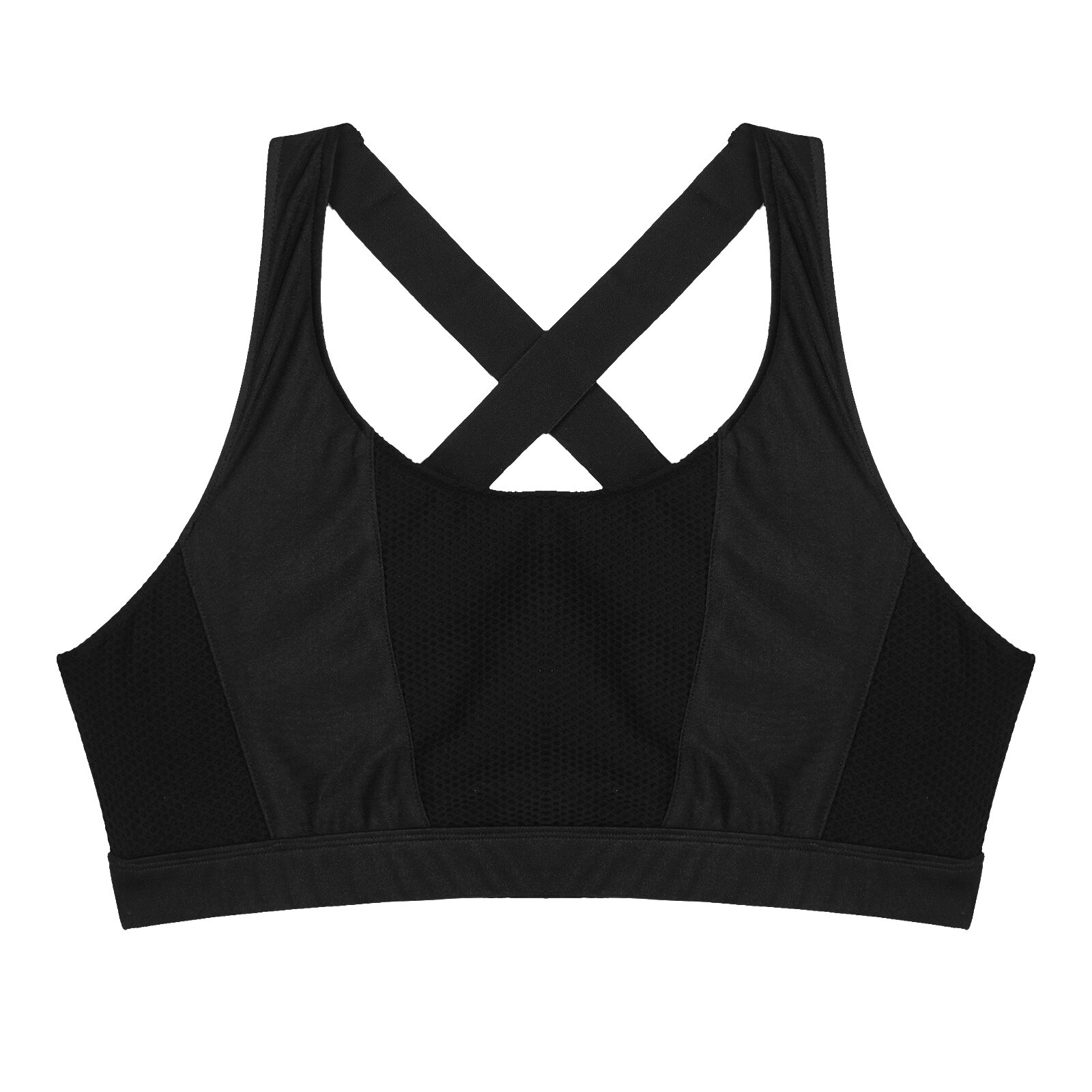 Men Crisscross Back Cropped Tank Top Patchwork Sle... – Grandado