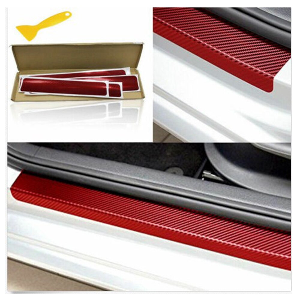 4 Stuks Auto Stickers Rood Instaplijsten Pedaal Pr... – Vicedeal