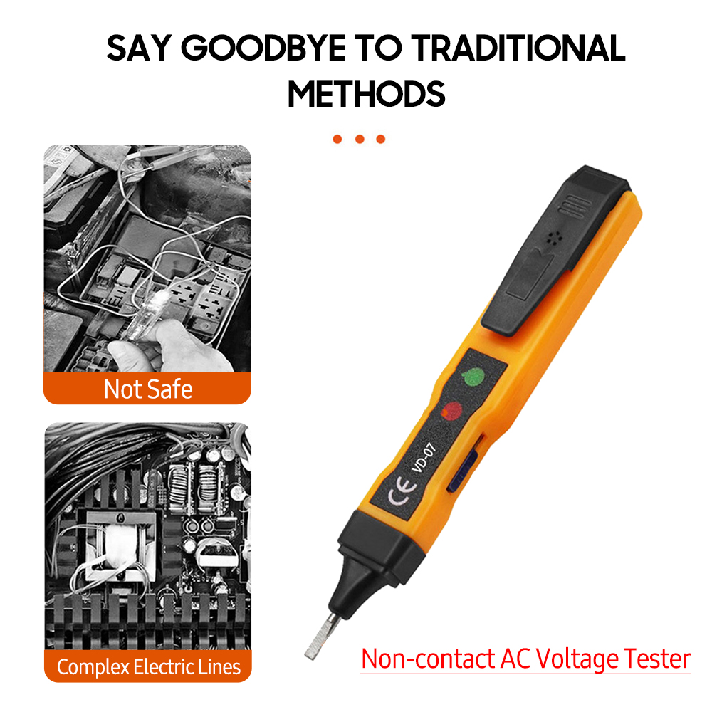 Non-contact AC Voltage Tester Pen AC 70-250V DC 25... – Grandado