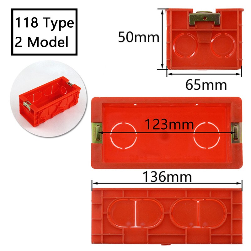 118 Type US AU Standaard Interne Montage Doos Teru... – Grandado