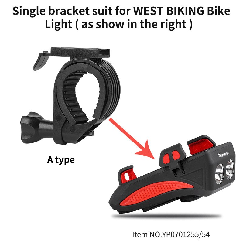 WEST BIKING 4 In 1 Bicycle Light Bracket Mount Bik... – Grandado