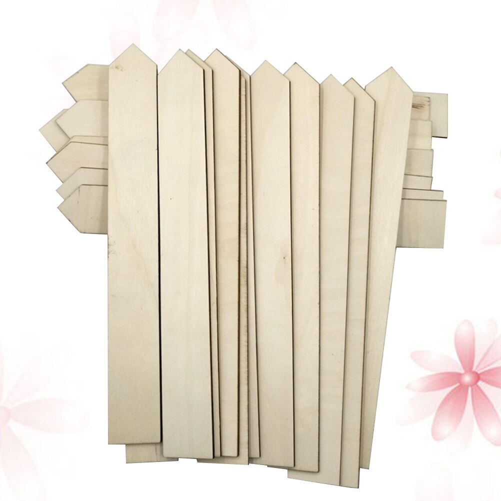 50pcs Wooden Garden Labels Long Strip Handicrafts ... – Grandado