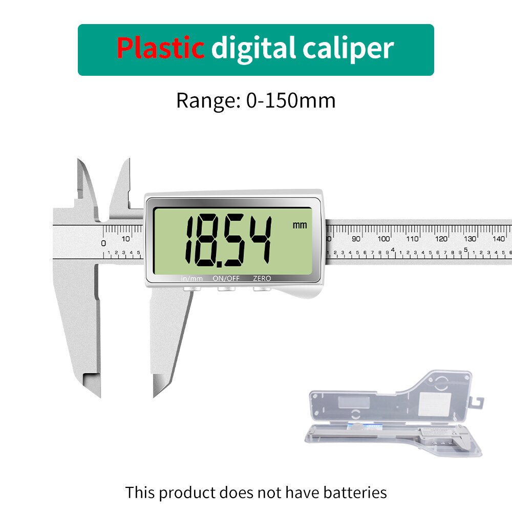 LUXIANZI Plastic Metal Vernier Caliper 0-150mm Mic... – Grandado