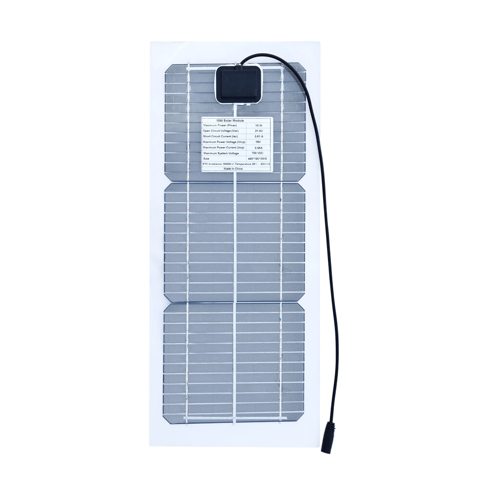 solar panel 12v 10w flexible transparent solar cha... – Grandado