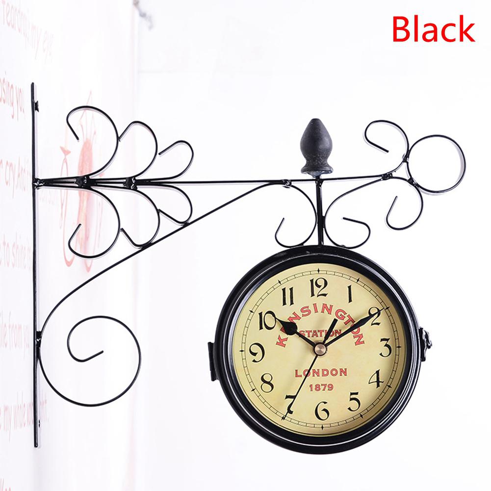 Double-Side Wall Mount Clock with Mute Movement Ho... – Grandado