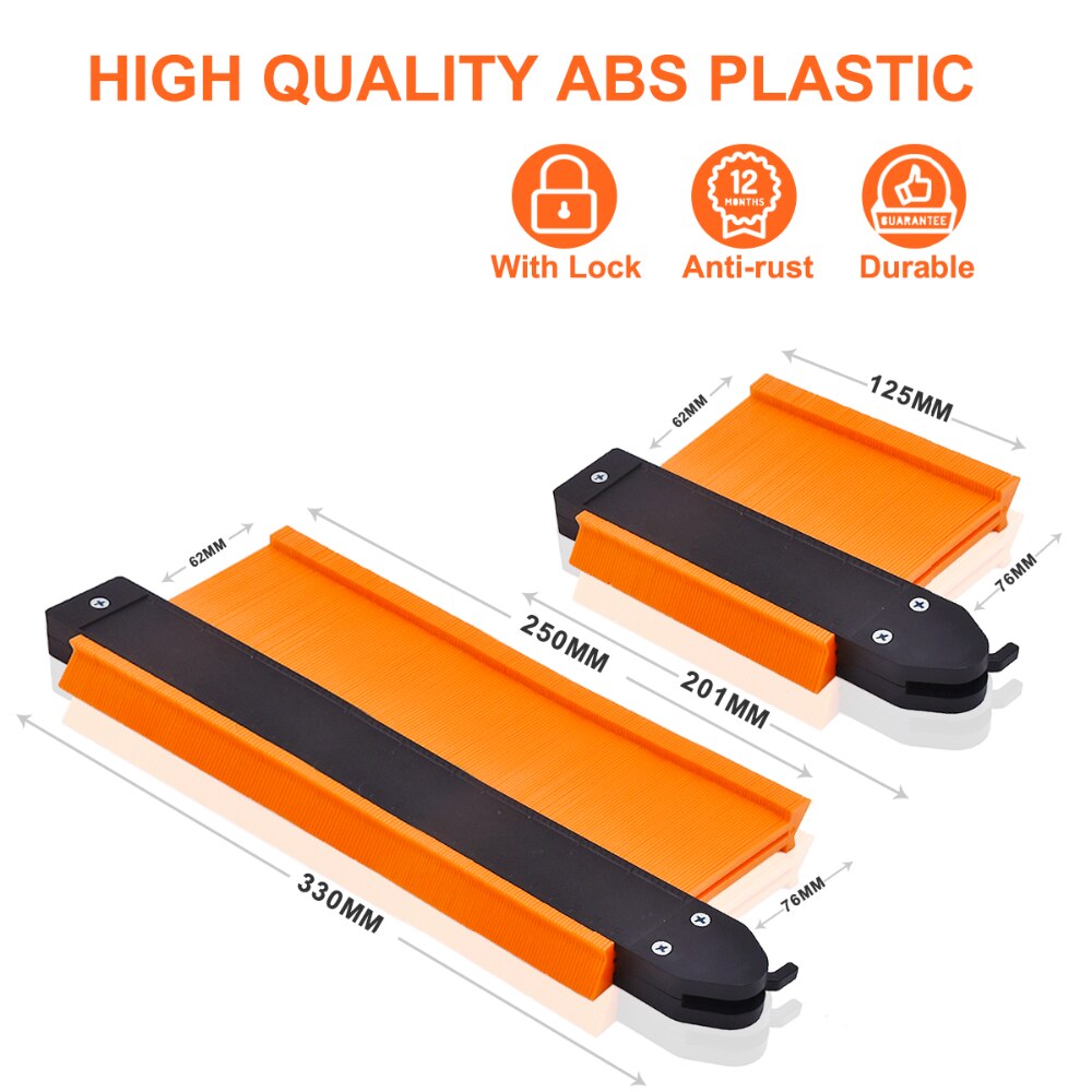 5" 10" Plastic Profile Copy Gauge Contour Gauge Du... – Grandado