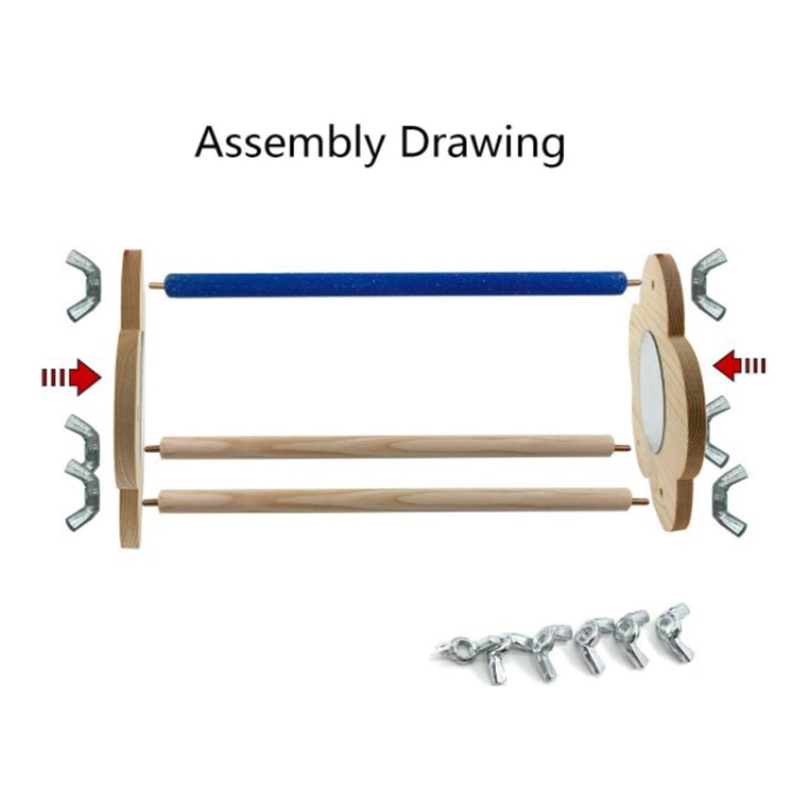 Chicken Perch Triangle Frosted Hen Stand Wood Tabl... – Grandado