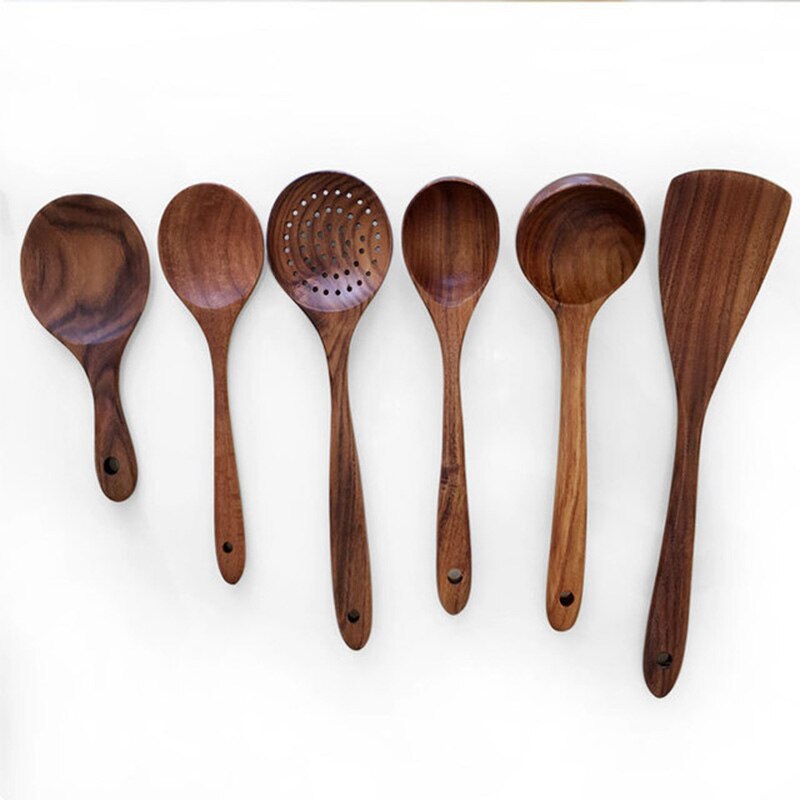 Handmade No Paint No Wax Natural Teak Wooden Soup ... – Vicedeal