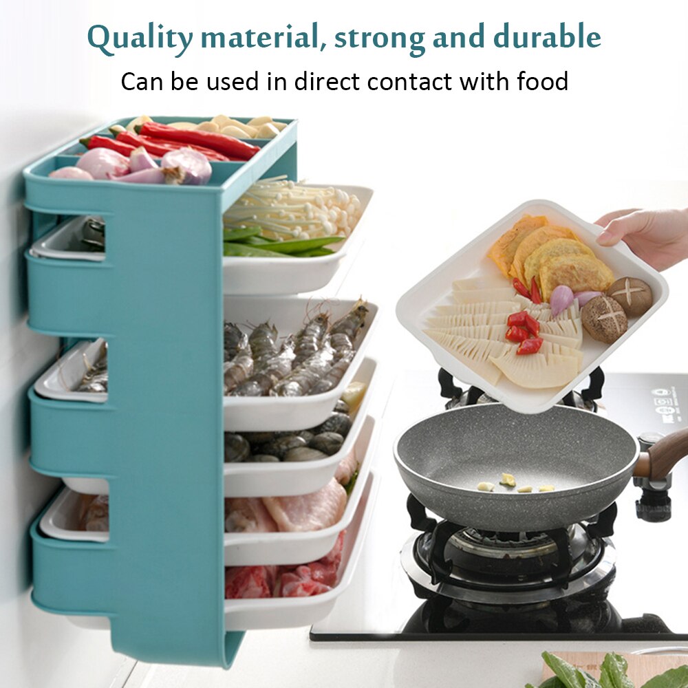 Kitchen Storage Multi Layer Dish Tray Wall Mounted... – Grandado
