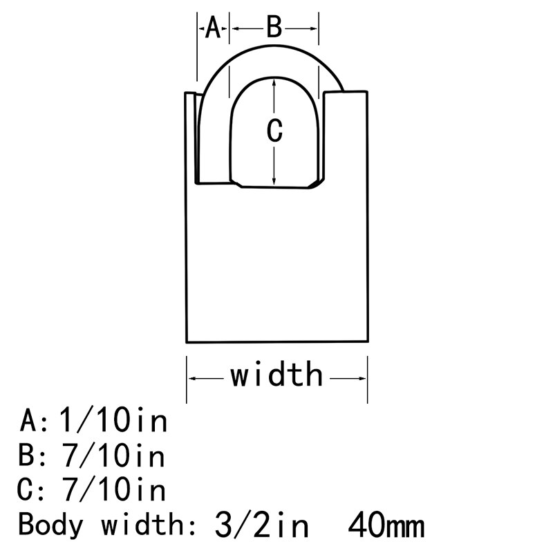 Top Security Solid Lock Door Gate Anti-Theft Heavy... – Grandado