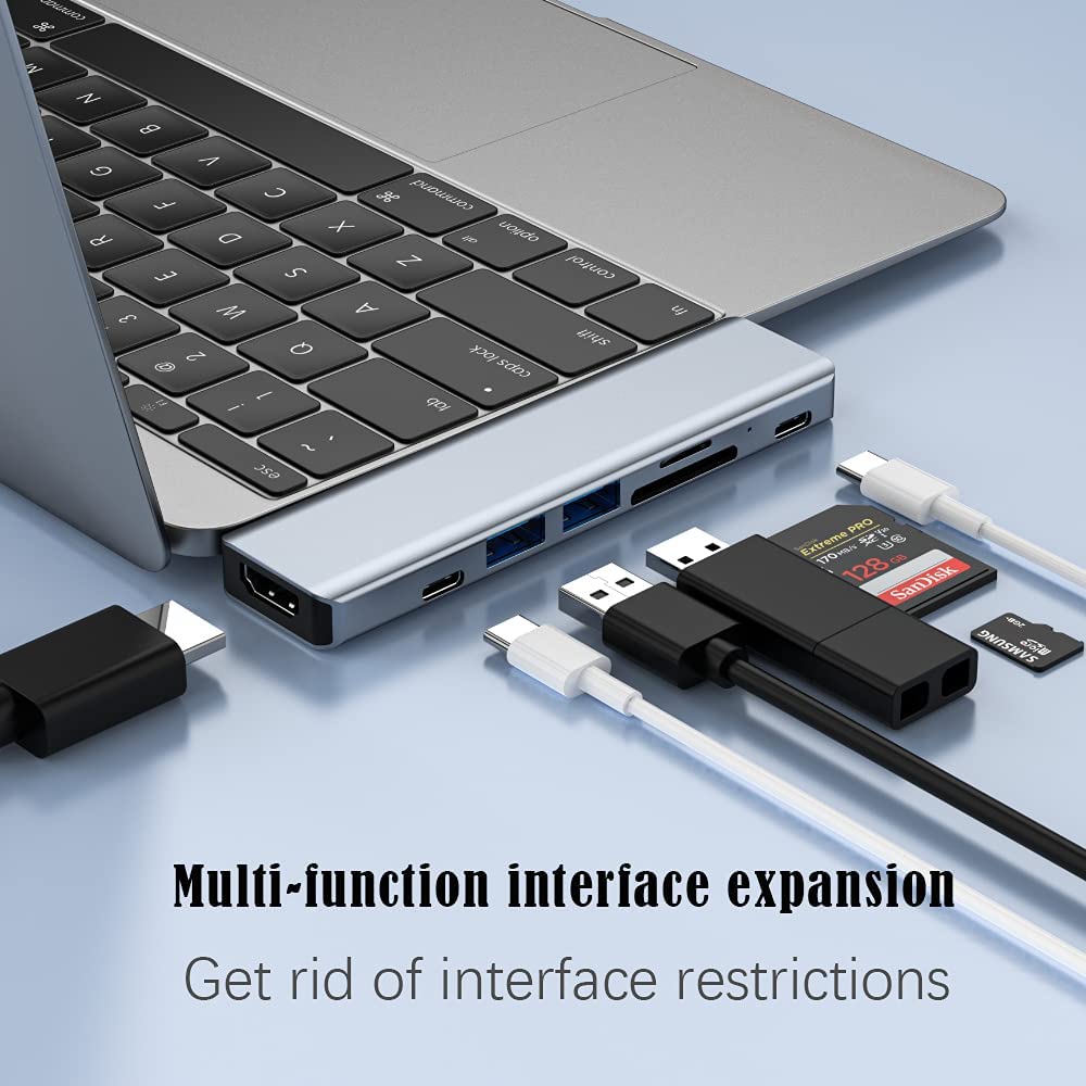 Concentrador de red USB 5/7 en 1, adaptador multip... – Grandado