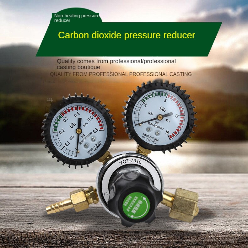 0-0.6/0-16 Mpa CO2 Gas Fles Regulator Kooldioxide ... – Vicedeal