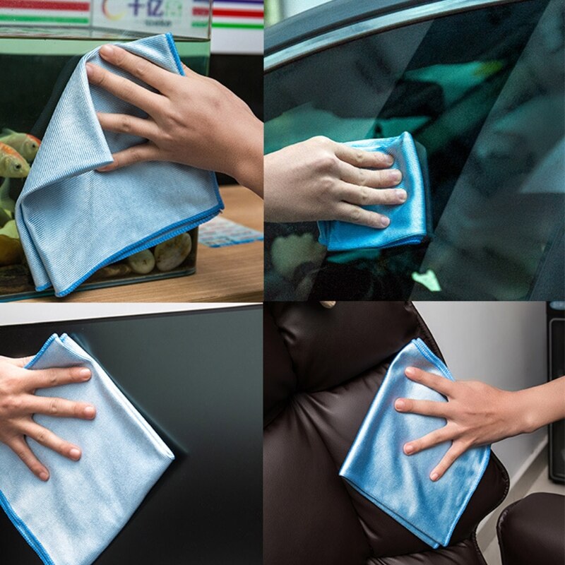 4Pcs Microfiber Lint-free Cleaning Cloths Car Wind... – Vicedeal