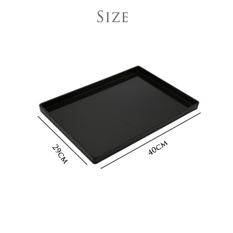 White Melamine Rectangular Tray Sundries Storage M... – Grandado