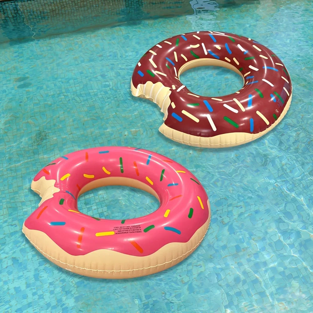 1pc Inflatable Donut Swimming Ring PVC Pool Float ... – Grandado