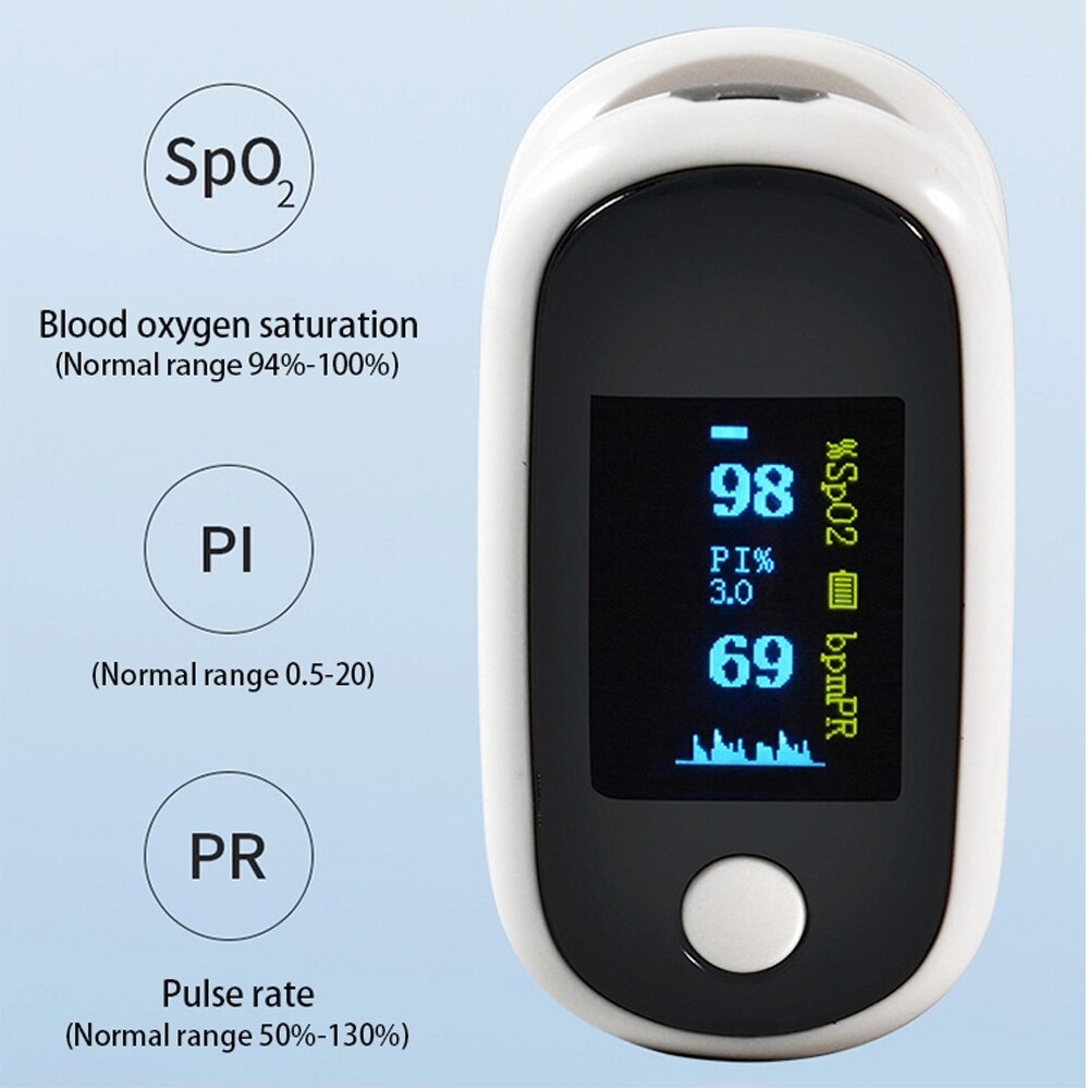 Digital USB charging Finger pulse Oximeter OLED Ox... – Grandado