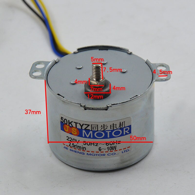 50KTYZ-2 AC220V 6-10W AC synchronous motor low spe... – Grandado