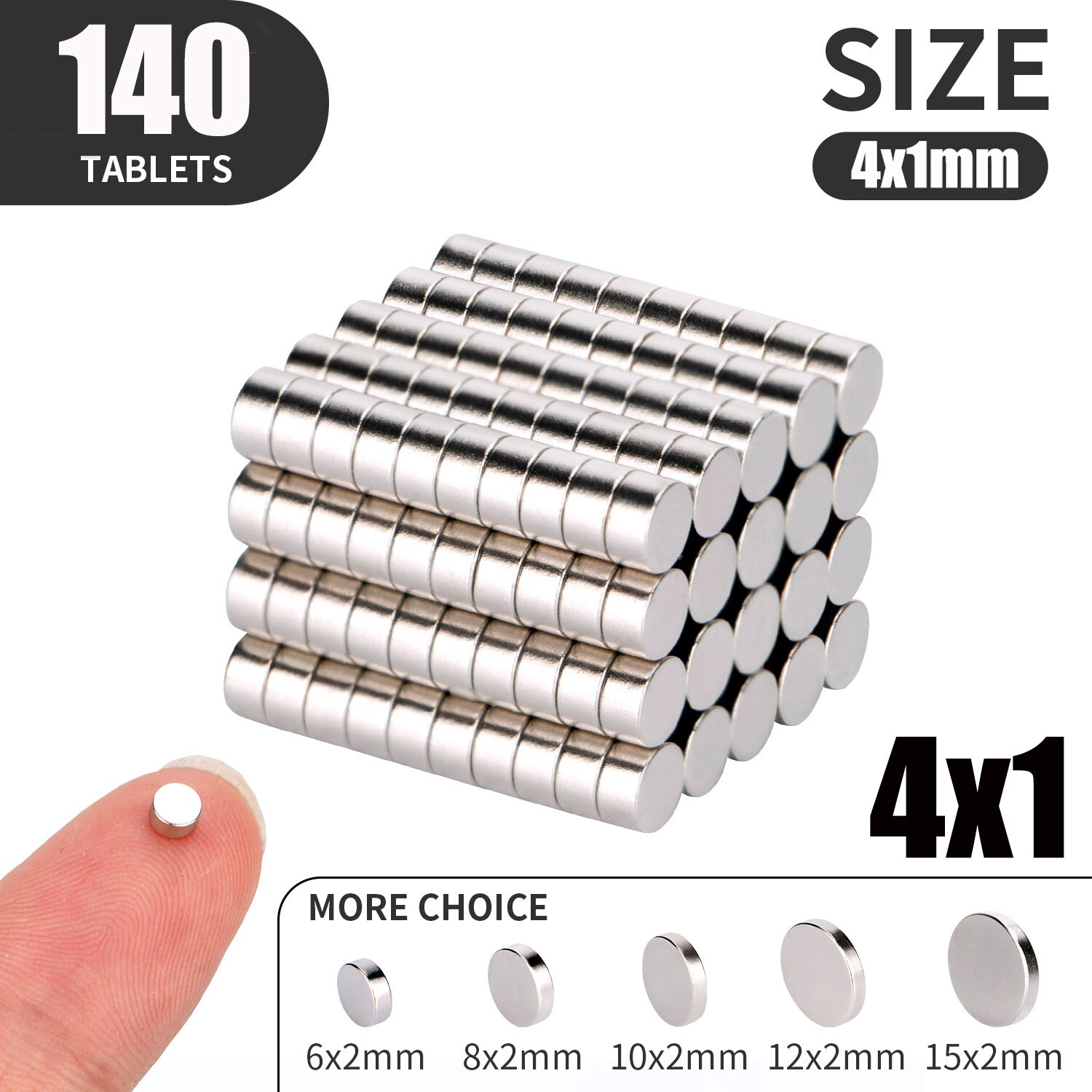 50 100 140PCS/Lot 4x2mm Magnet Round Small Magnet ... – Vicedeal