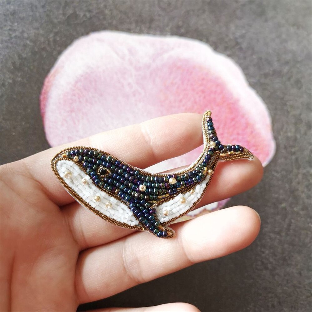 Walvis Borduurwerk Broche 5D Speciale Vormige Schi... – Vicedeal