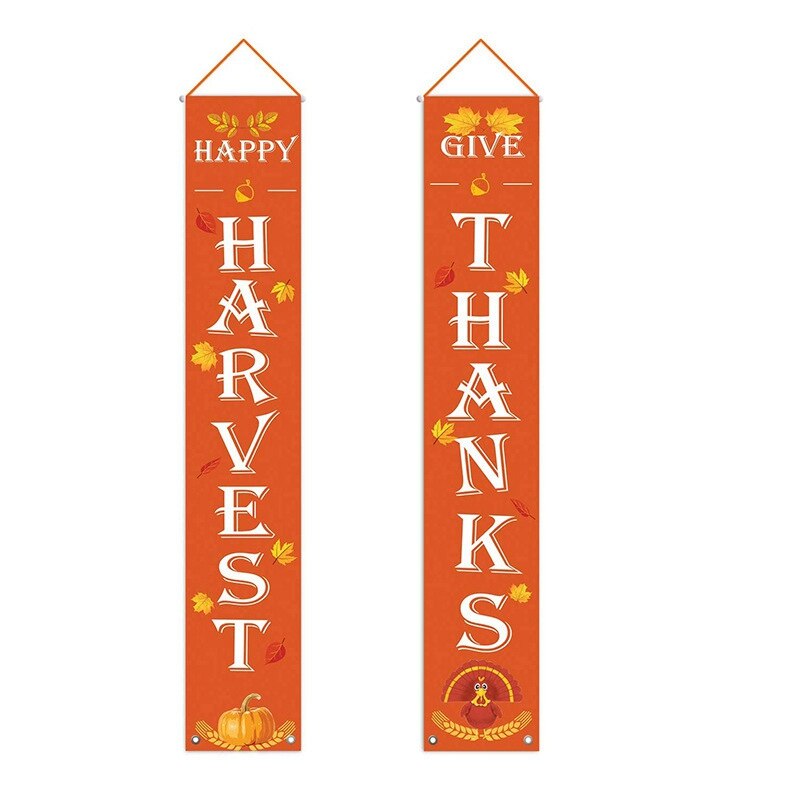 Thanksgiving Decorations GIVE THANKS HAPPY HARVEST... – Grandado