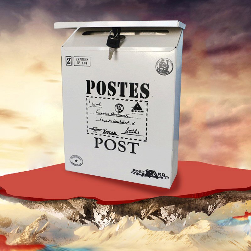 4 Colors Vintage Metal Mail Box Case Metal Tin New... – Vicedeal