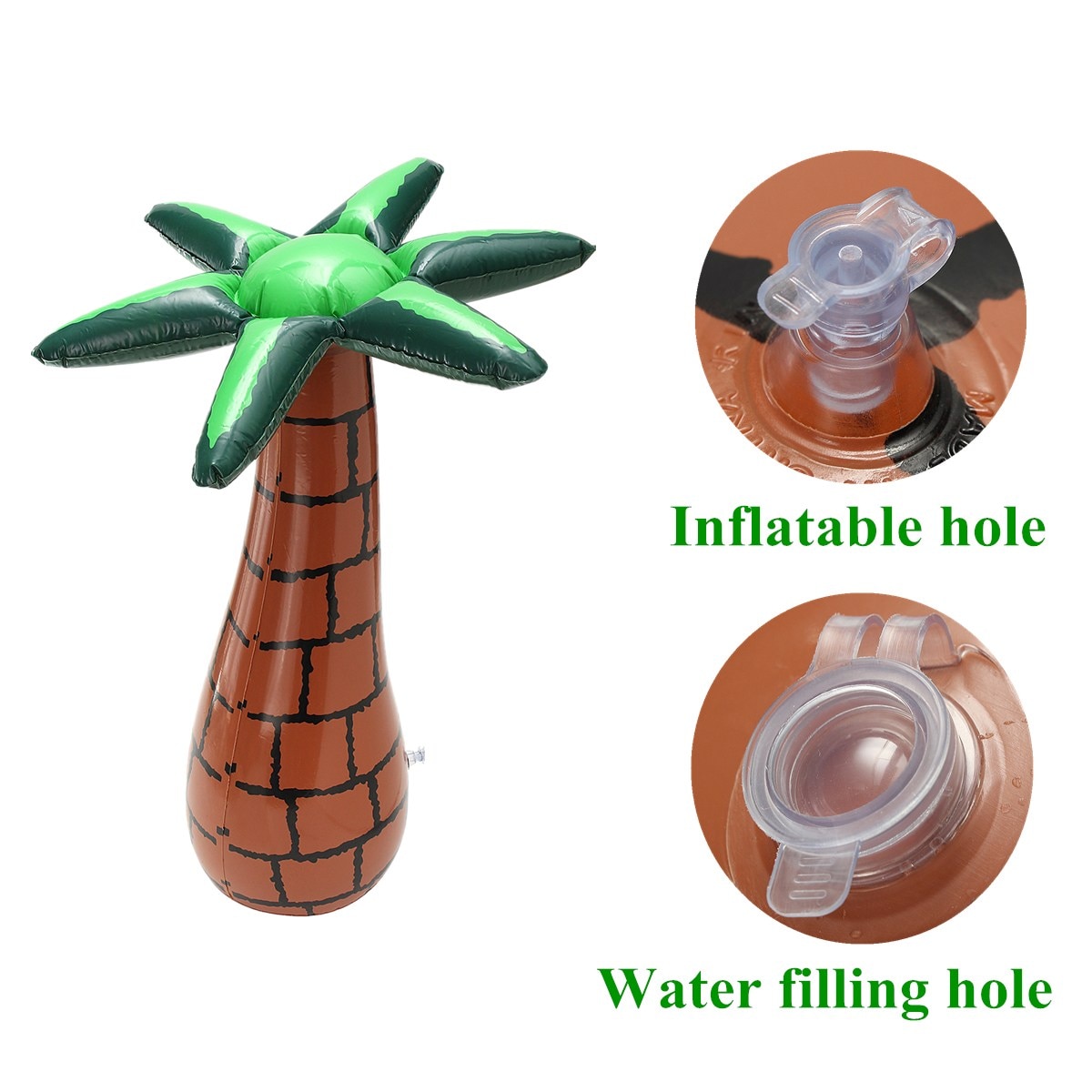 60cm Inflatable Floating Coconut Palms Tree Summer... – Grandado