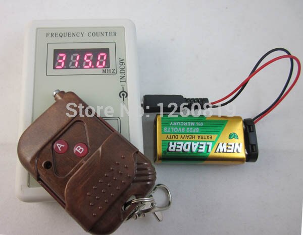 RF Frequency Detector Cymometer Meter Scanner Counter 250-450MHZ remote ...