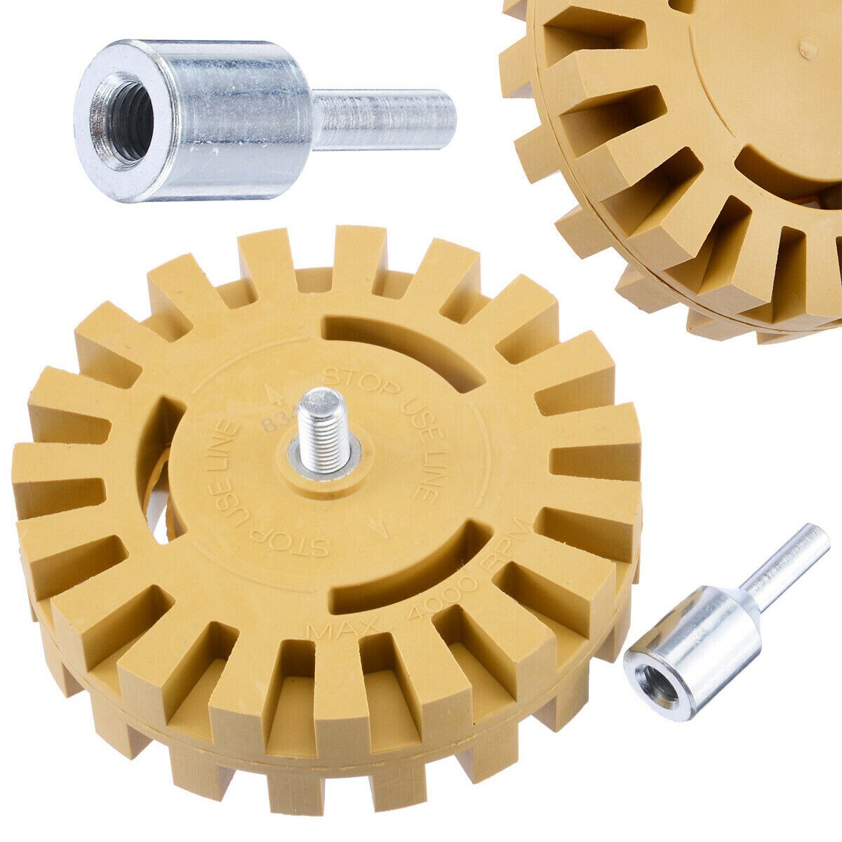 Kit Eraser wheel Drill Adapter Mount Disk 100mm St... – Grandado