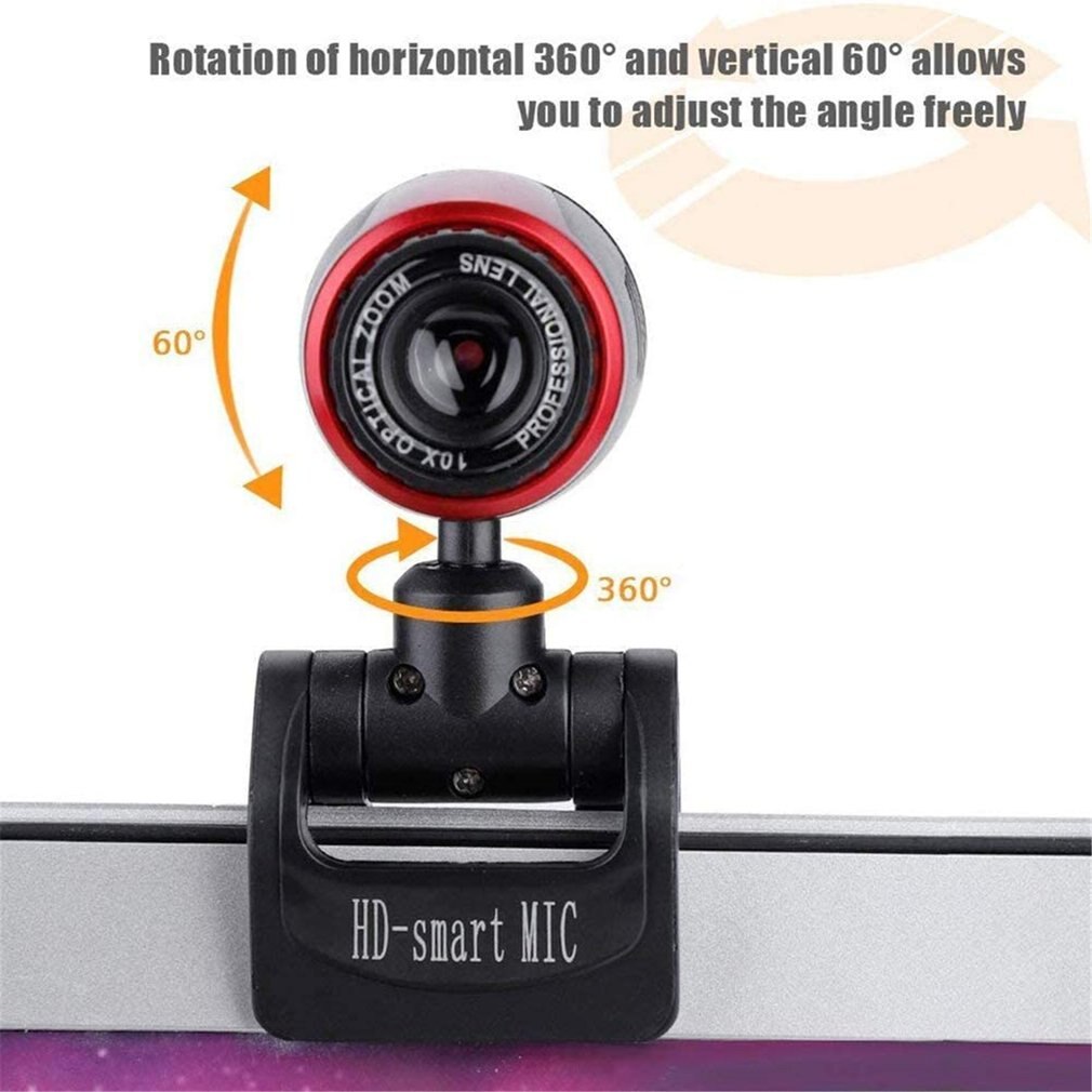 Webcam USB High Definition Camera Web Cam 360 Degr... – Grandado
