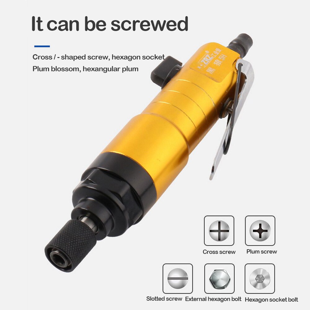 1/4" Pneumatic Air Screwdriver Straight Hand Indus... – Grandado