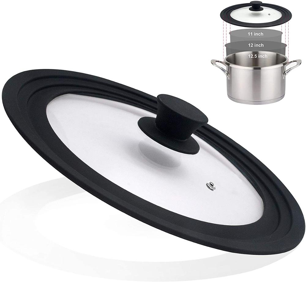 Cookware Silicone Tempered Glass Pot Lid High Temp... – Grandado