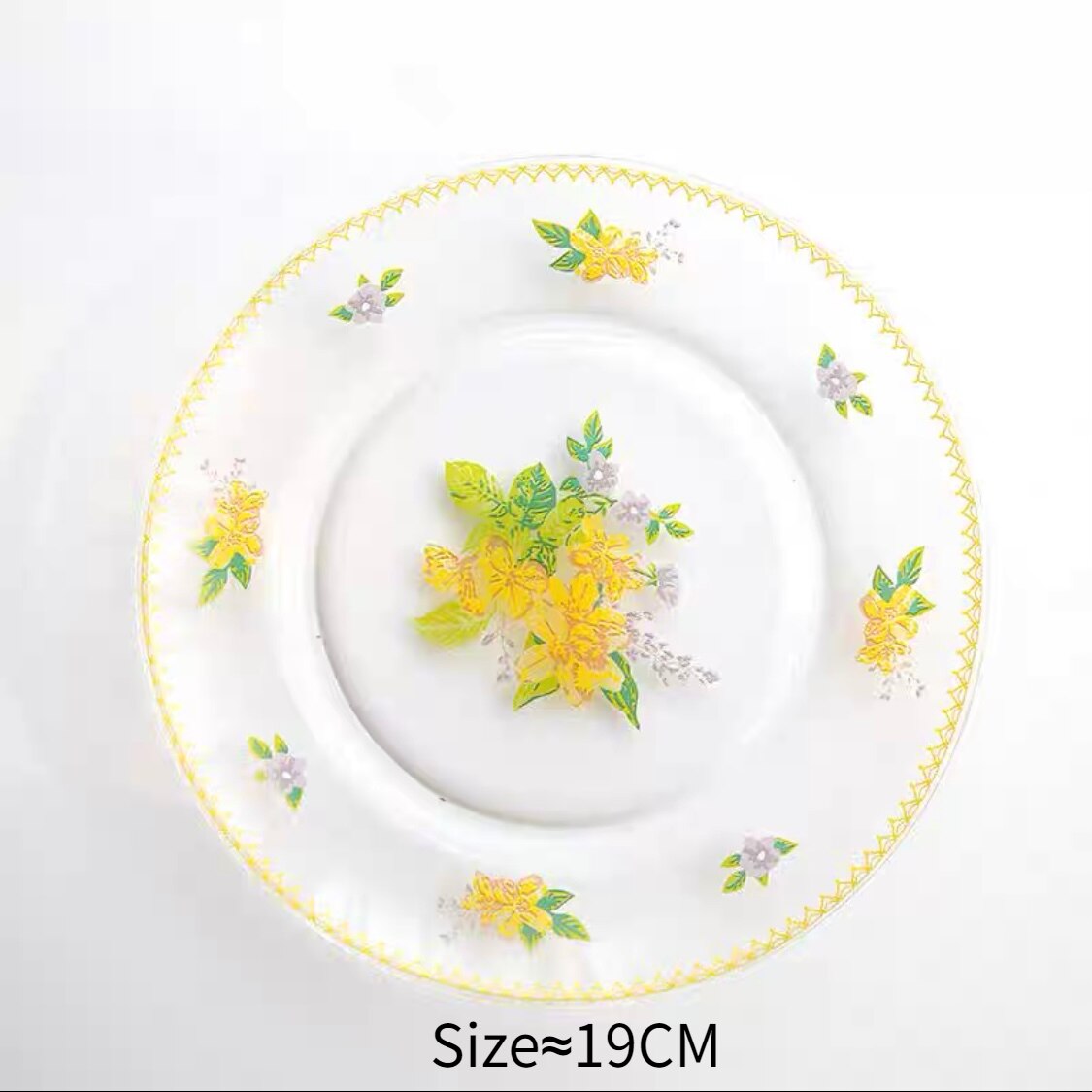 LadyCC Glass Plate Ceramics Dinner Plates for Food... – Grandado