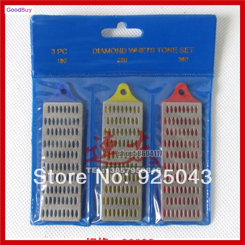3 stk diamant slibning slibe sæt sten bryne plade ... – Vicedeal