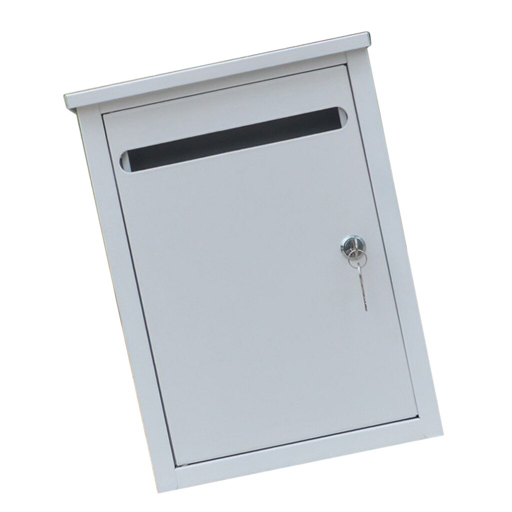 Outdoor Security Locking Mailbox Letter Box Post B... – Grandado