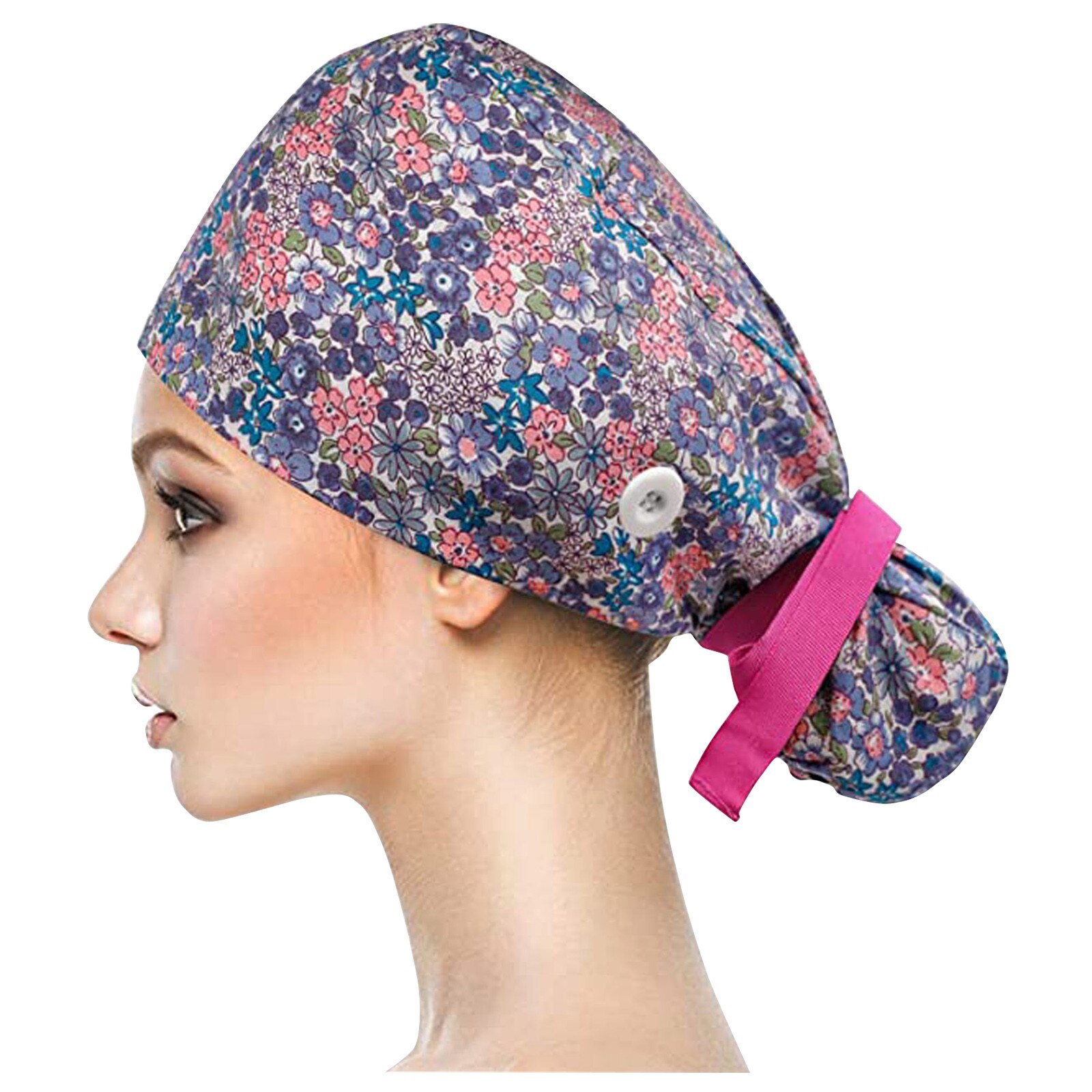 30# Nurse Working Caps Mujer Nurse Cap With Button... – Grandado