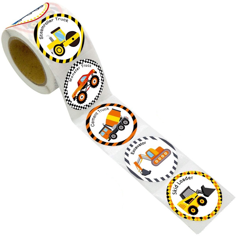 50-500pcs 8 Cars Pattern Reward Sticker for Kids C... – Grandado