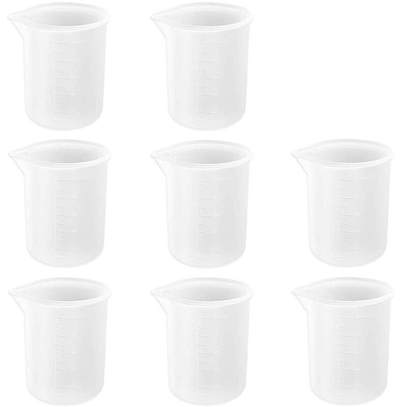 8 PCS 100 Ml Silicone Measuring Cups for Resin Non... – Vicedeal