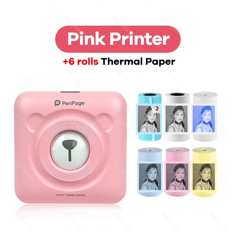 Peripage Officiële A6 Foto Mini Printer Met Papier... – Vicedeal
