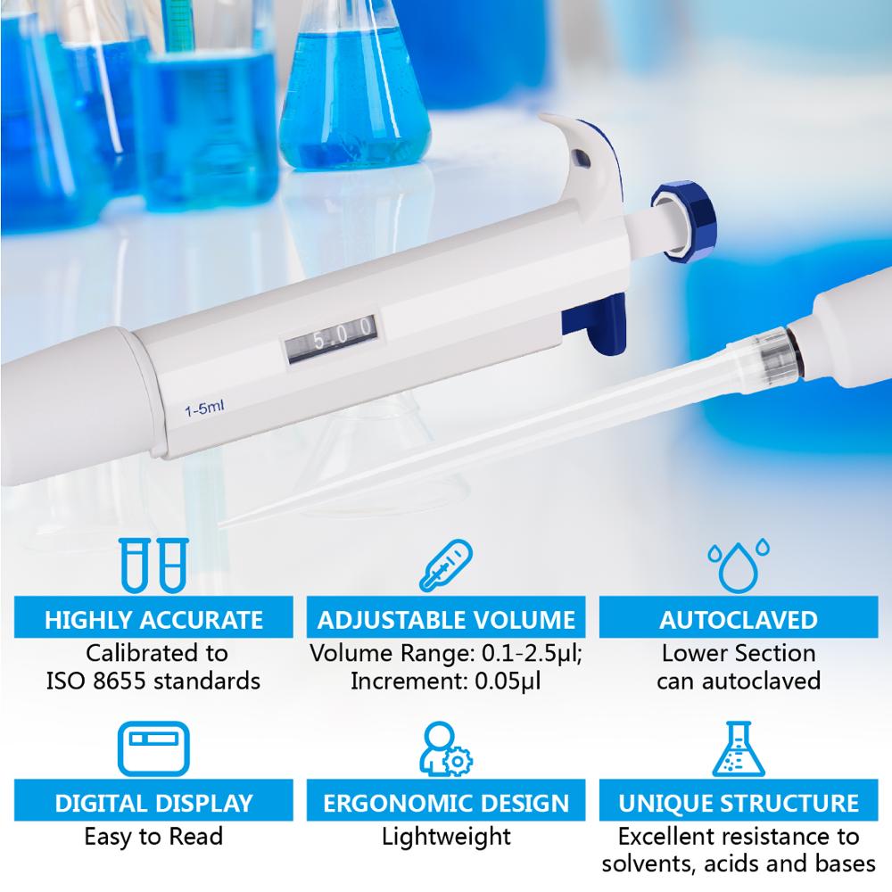 FOURE'S Scientific Digital Pipette MicroPette Plus... – Grandado