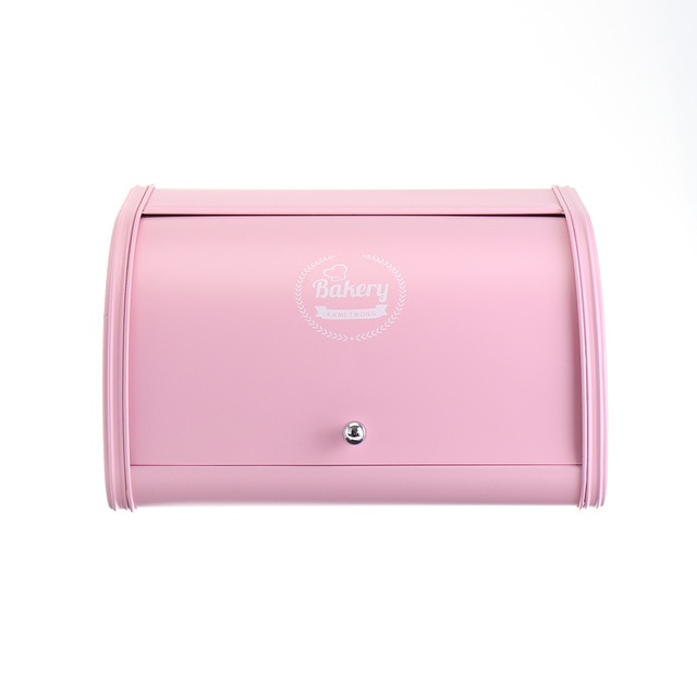 Roll Top Metal Flip-Baked Bread Box Dust-Proof Sto... – Grandado